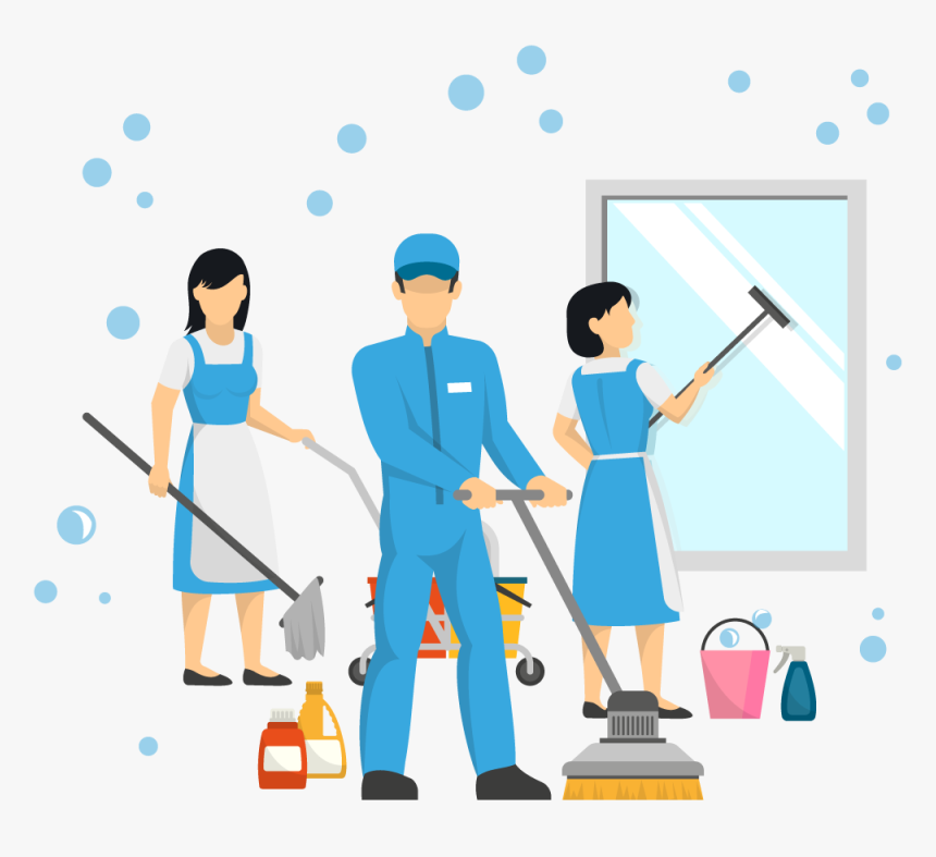 Need A Cleaning Service - Cartoon Cleaning Services Png, Transparent ...