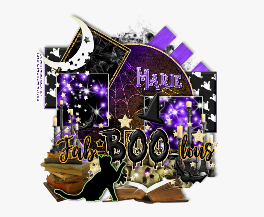 Fab Boo Lous Tutorial - Ftu Psp Halloween Tutorial, HD Png Download ...