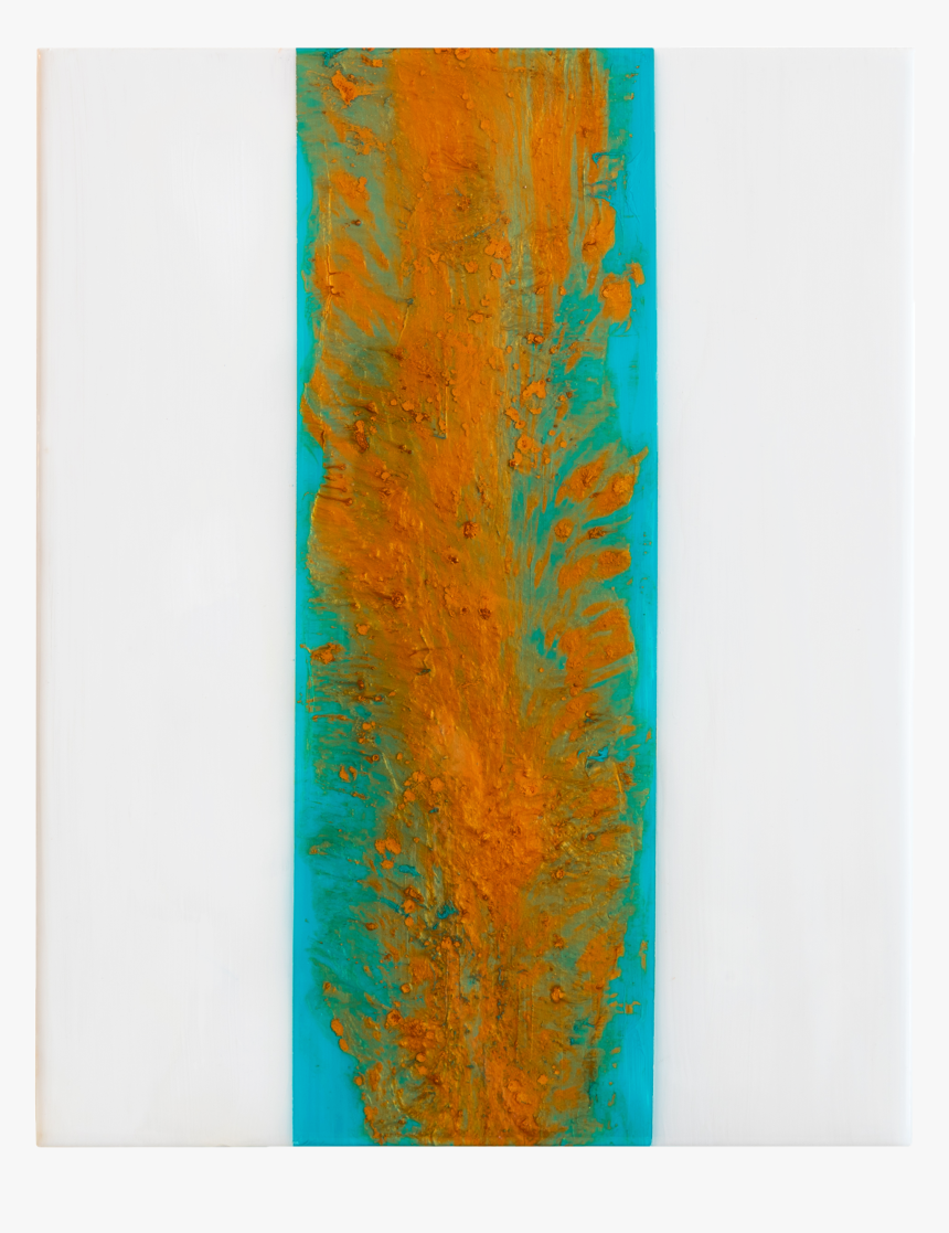 Gold Teal Resin Painting - Modern Art, HD Png Download , Transparent ...