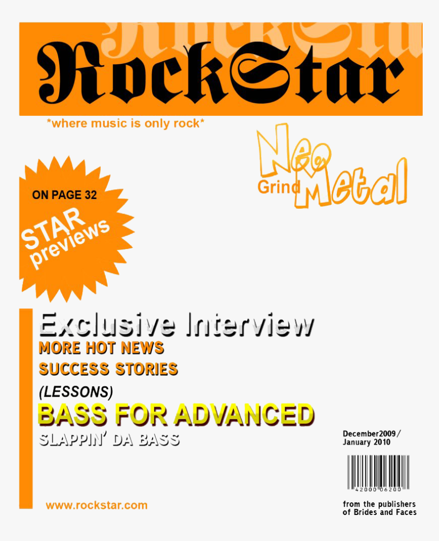Blank Music Magazine Cover Templates