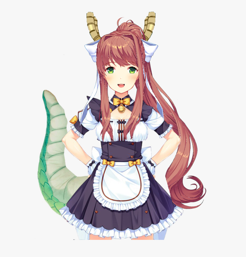 Doki Doki Literature Club Monika Sprites, HD Png Download , Transparent ...