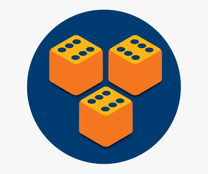 Three Dice, All Showing - Dice Triple 6, HD Png Download , Transparent ...