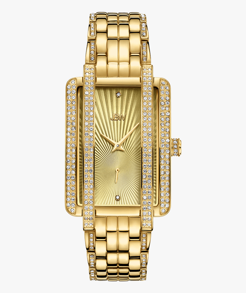Jbw Mink J6358b Gold Diamond Watch Front - Jbw Watches Mink, HD Png ...