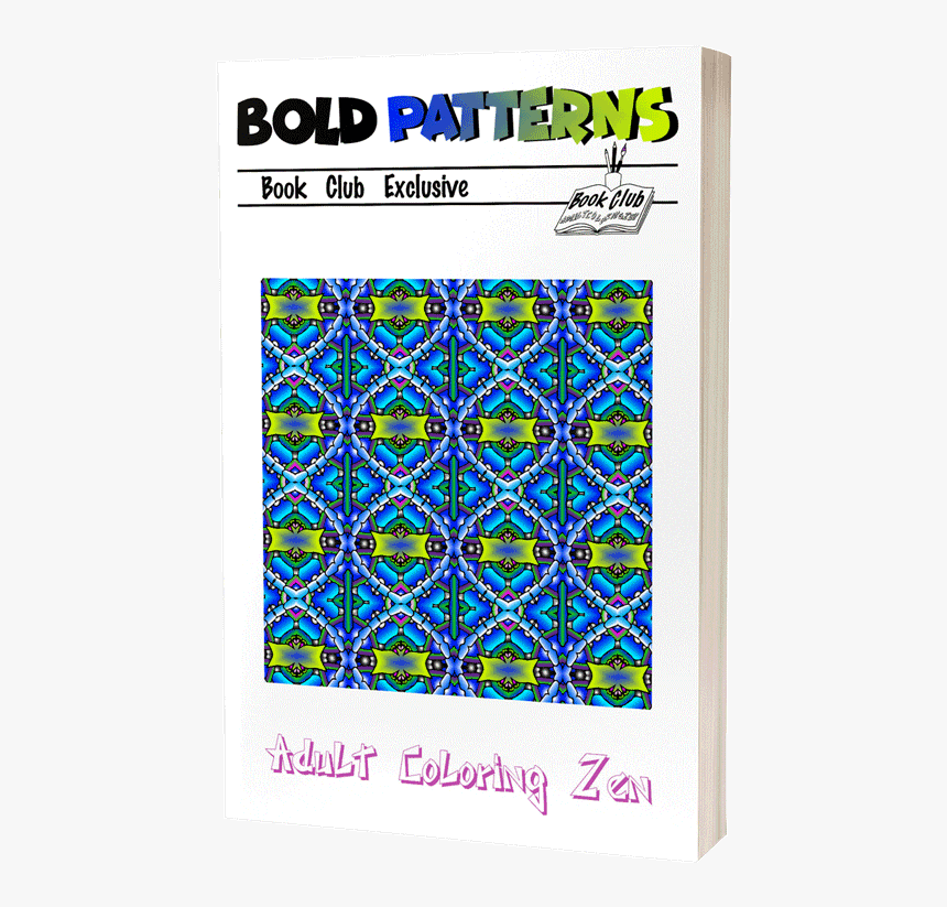 Bold Patterns Coloring Book - Visual Arts, HD Png Download ...