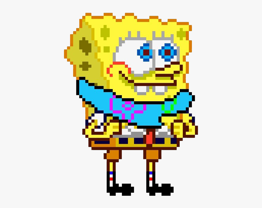 Spongebob Squarepants Pixel Art, HD Png Download , Transparent Png ...