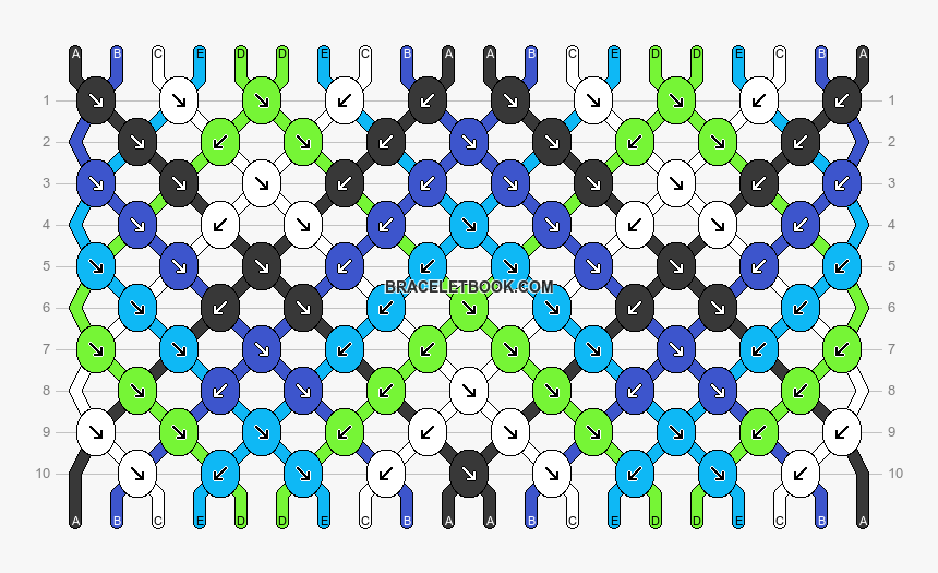 Normal Pattern - Narrow Friendship Bracelet Patterns, HD Png Download ...