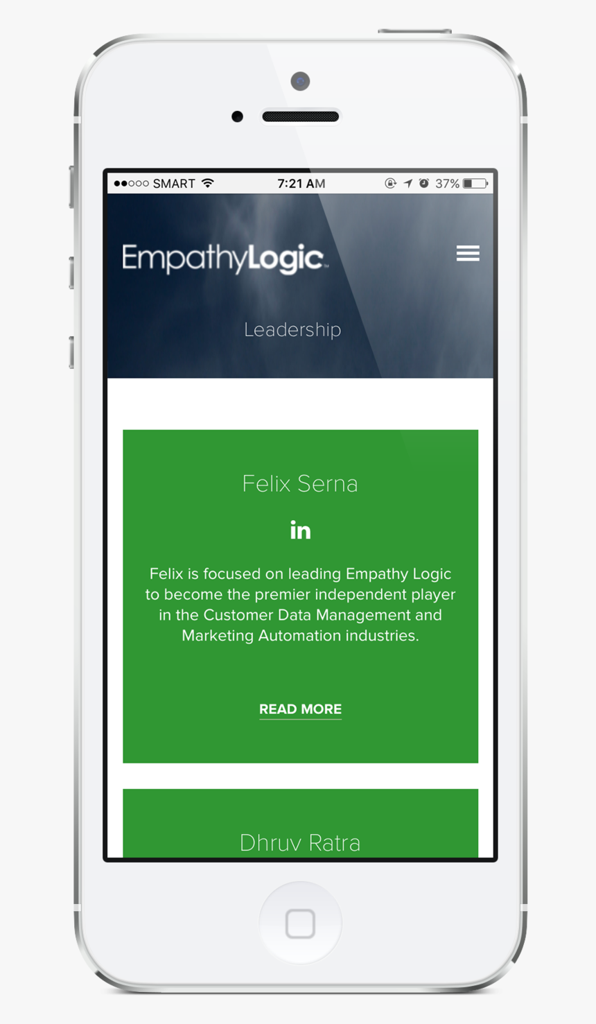 Empathy Logic Mockup Mobile V2 - Smartphone, HD Png Download ...