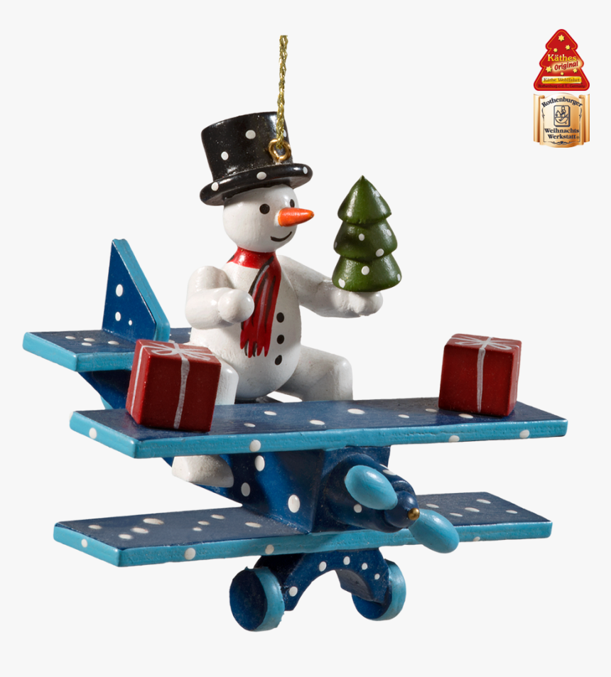 Snowman On Plane - Cartoon, HD Png Download , Transparent Png Image ...
