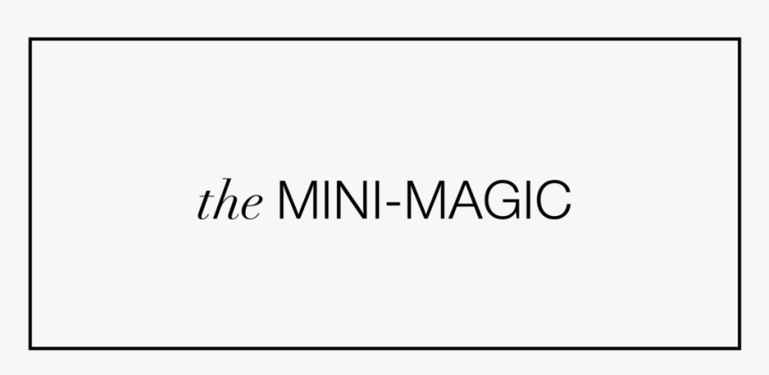 The Mini Magic - Black-and-white, HD Png Download , Transparent Png ...