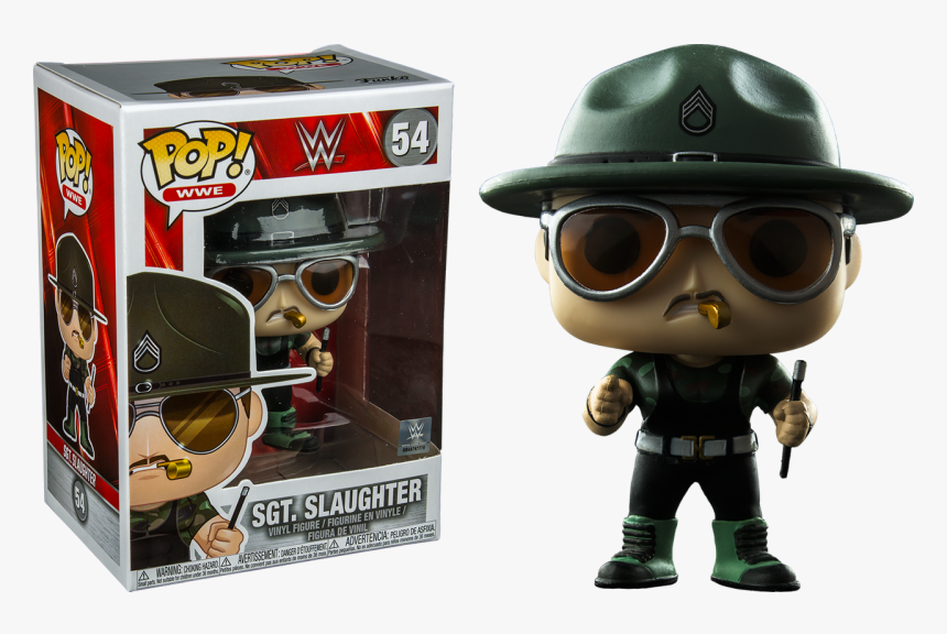 Slaughter Pop Vinyl Figure - Wwe Sgt Slaughter Pop, HD Png Download ...