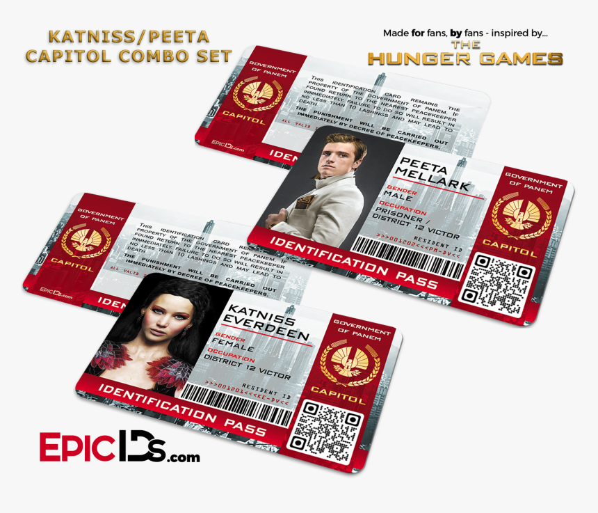 The Hunger Games Inspired Capitol Identification Card - Capitol ...
