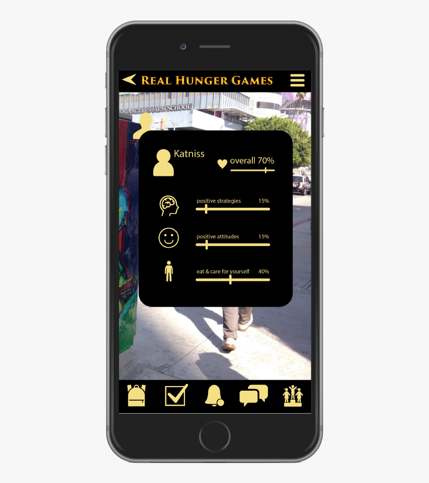 Mobile Wireframe Tribute 02 Health - Smartphone, HD Png Download ...