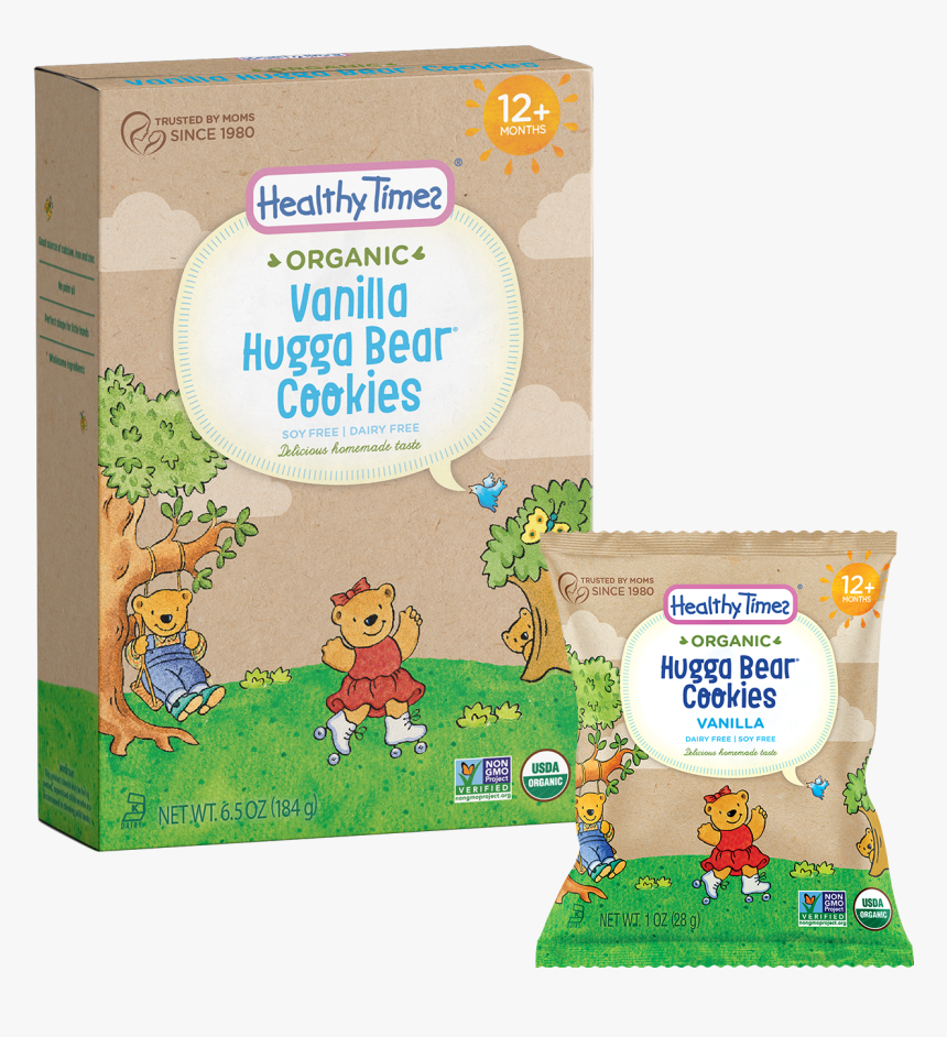 Vanilla Hugga Bear Cookies Image - Healthy Times Organic Honey Graham ...