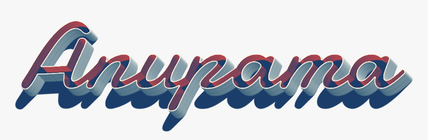 Anupama 3d Letter Png Name - Calligraphy, Transparent Png , Transparent ...