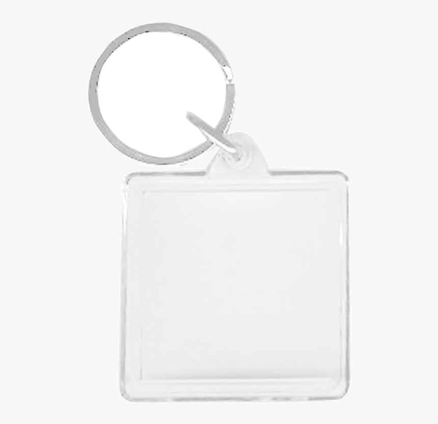 Snap In Square Flat Key Tag [bw 27069] - Acrylic Square Key Tag, HD Png ...