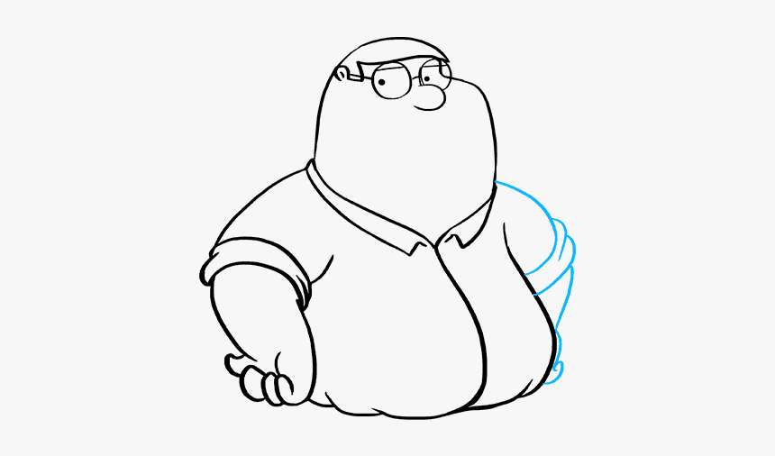 How To Draw Peter Griffin From Family Guy - Peter Griffin Drawing, HD ...