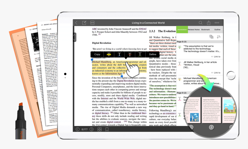 Noteledge The Best Note - Mobile Device, HD Png Download , Transparent ...