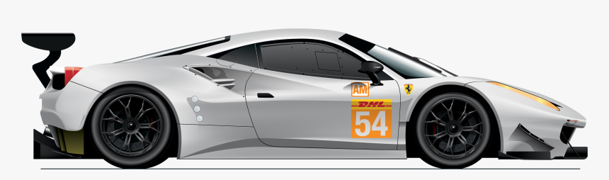 Race Car Free Clipart Vector Free Library Ferrari 488 - Endurance Wec ...