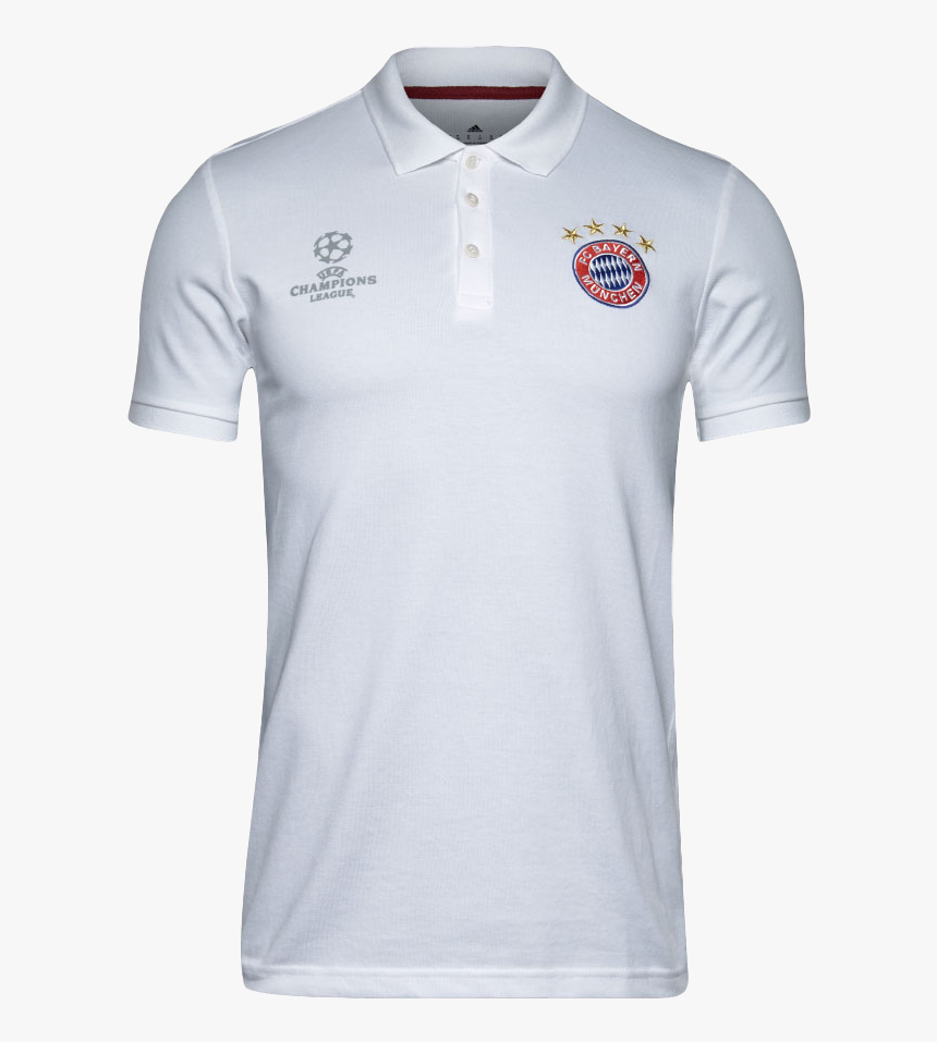 17-18 Bayern Munich Ucl White Polo - Polo Shirt, HD Png Download ...