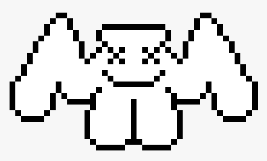 Pixel Art De Marshmello , Png Download - Marshmello Minecraft Pixel Art ...