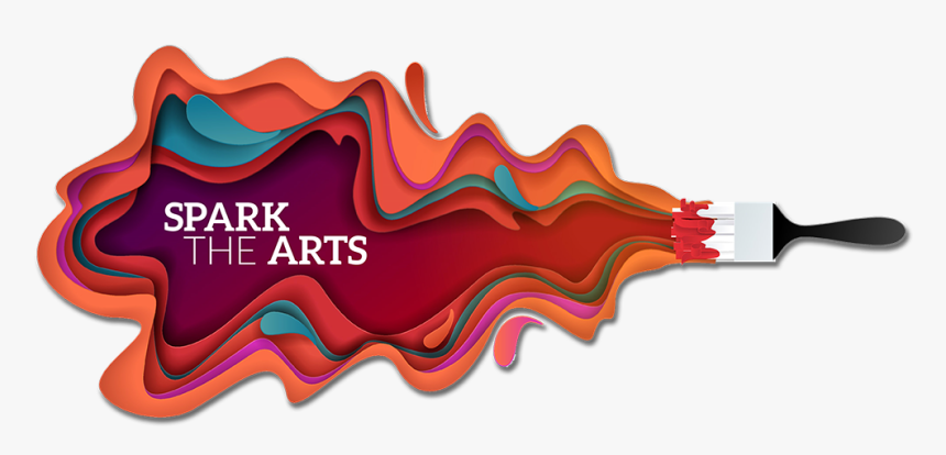 Spark The Arts - Paint Brush And Paint Streak, HD Png Download ...
