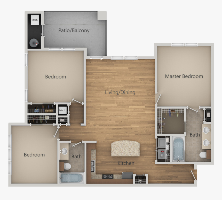 C1 - Floor Plan, HD Png Download , Transparent Png Image - PNGitem