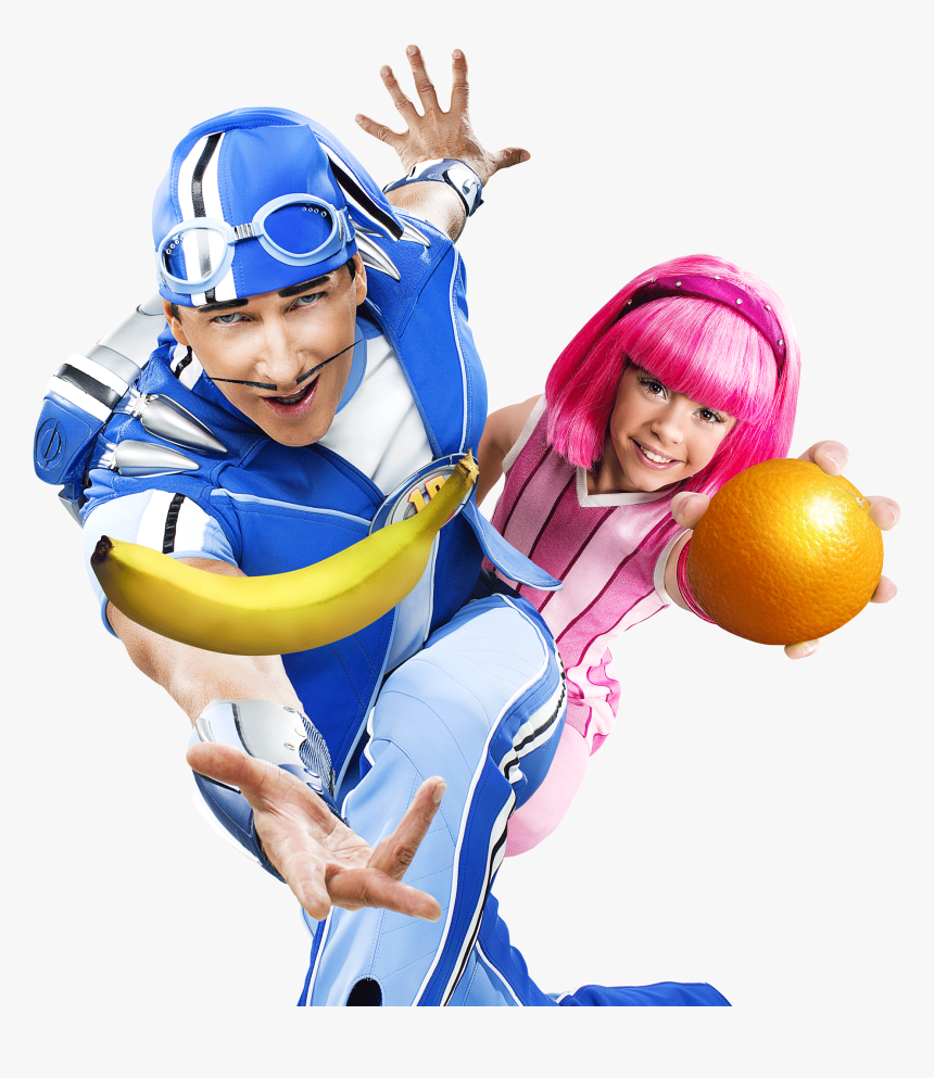 Transparent Sportacus Png - Lazytown Sportacus And Stephanie, Png ...