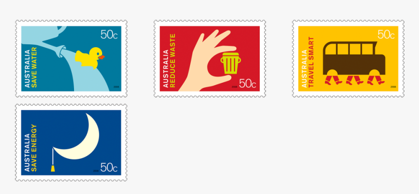 Australia Design Post Stamps, HD Png Download , Transparent Png Image ...