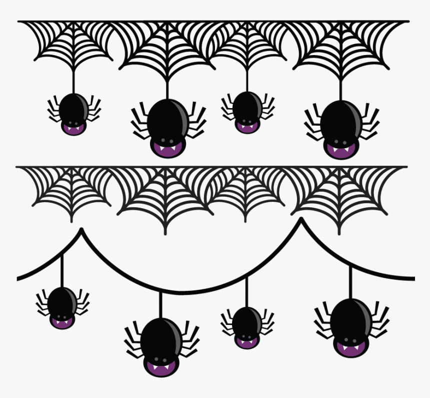 Halloween Spider Web Banner, HD Png Download , Transparent Png Image ...