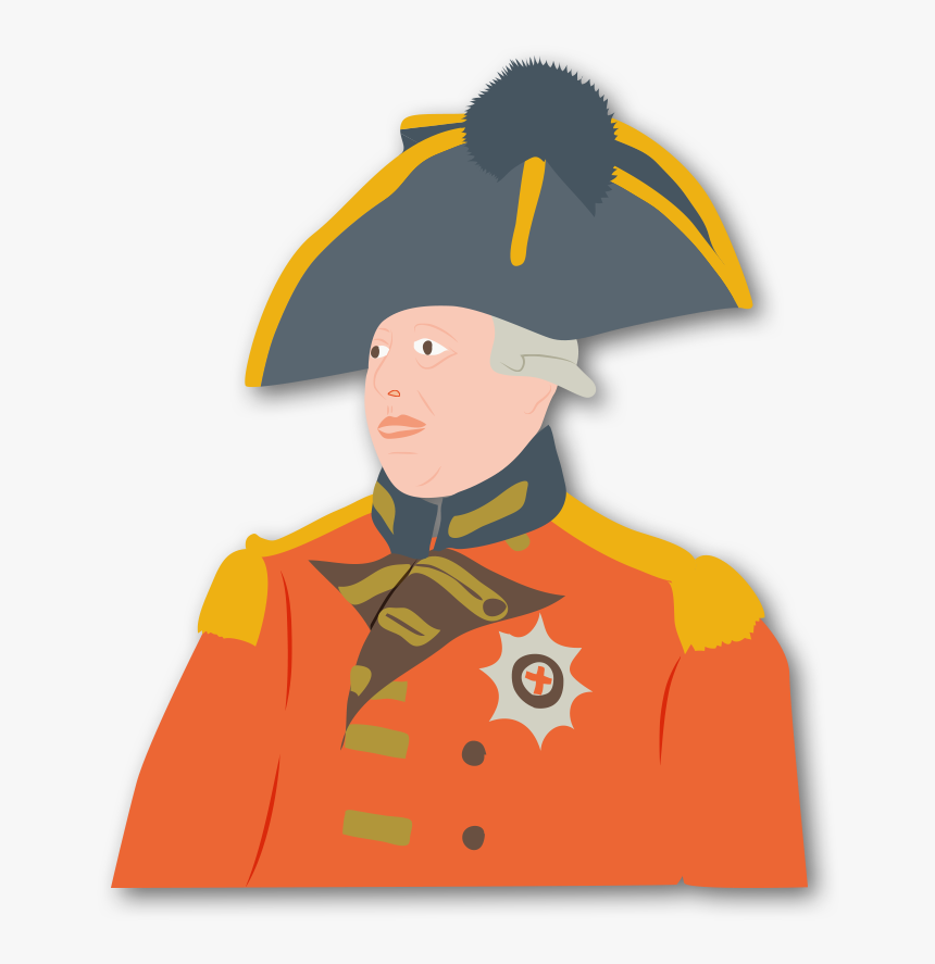 Transparent King Hat Png - Cartoon King George Iii, Png Download ...