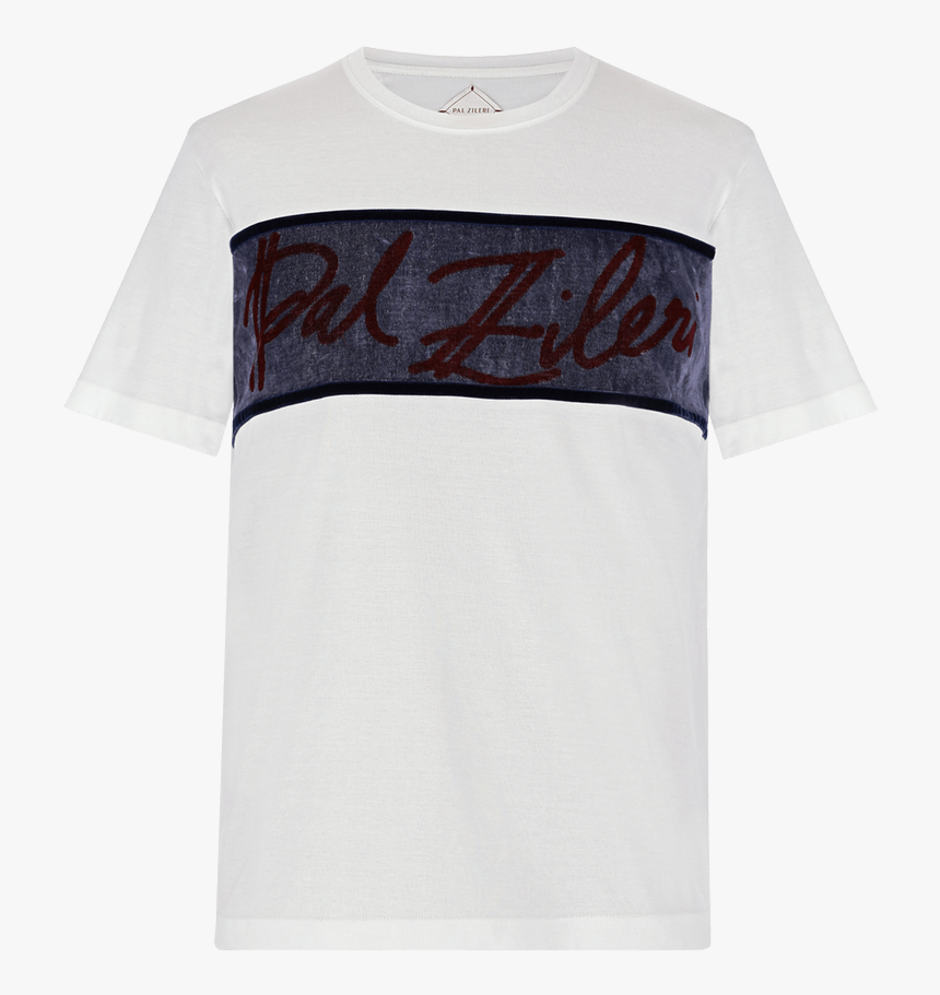 White Pal Zileri T-shirt With Velvet Logo Ss19 Collection, - Active ...