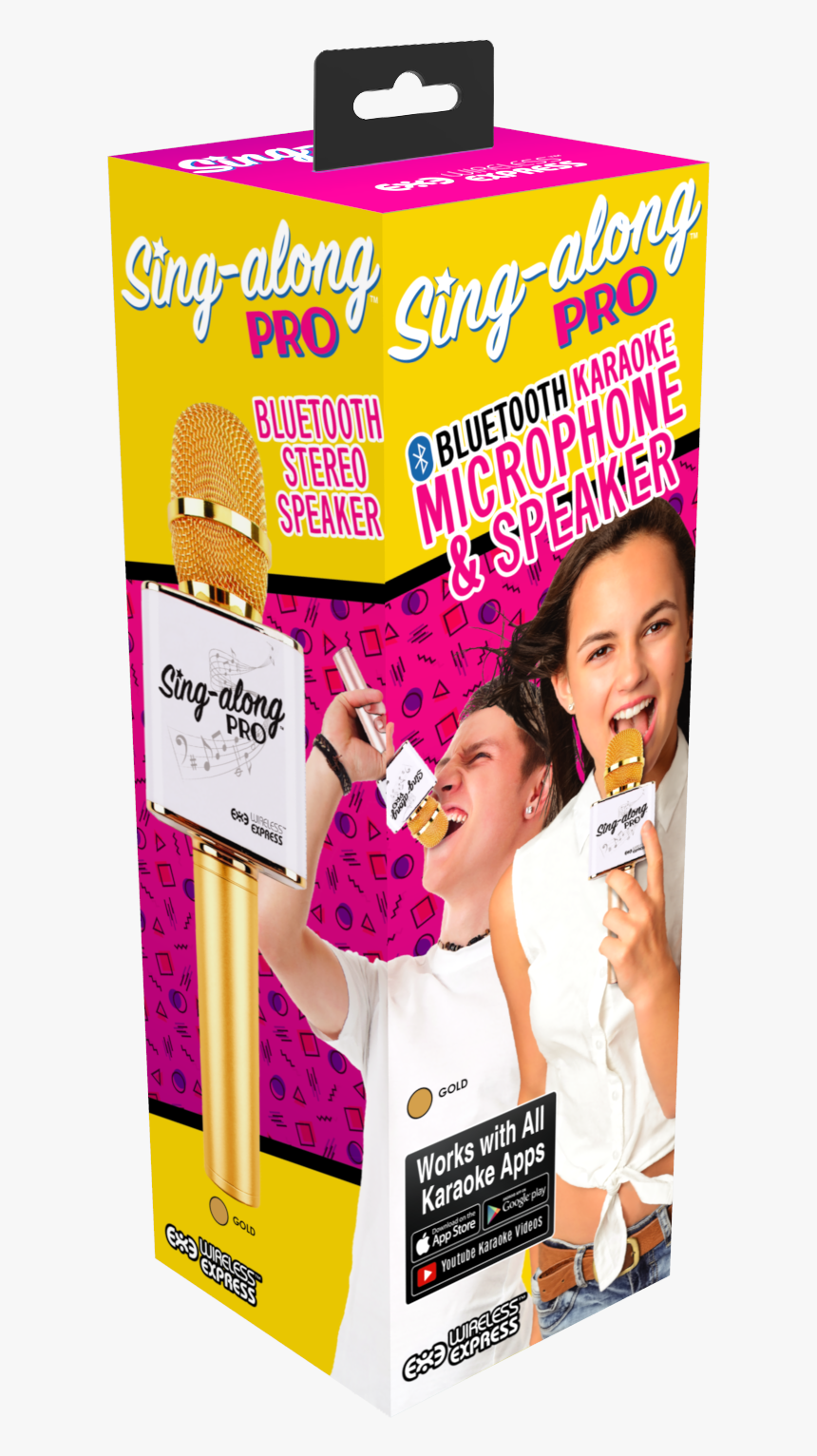 Sing Along Bling Bluetooth Karaoke Microphone , Png - Flyer ...