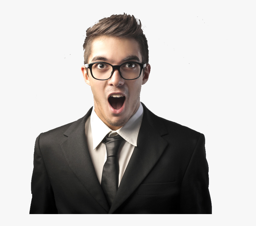 Amazed Man Transparent - Thinking Man Png, Png Download , Transparent ...