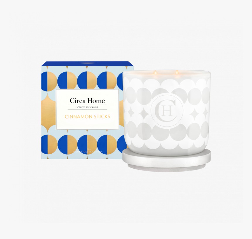 Circa Home Cinnamon Sticks 260g Christmas Soy Candle - Circle, HD Png ...