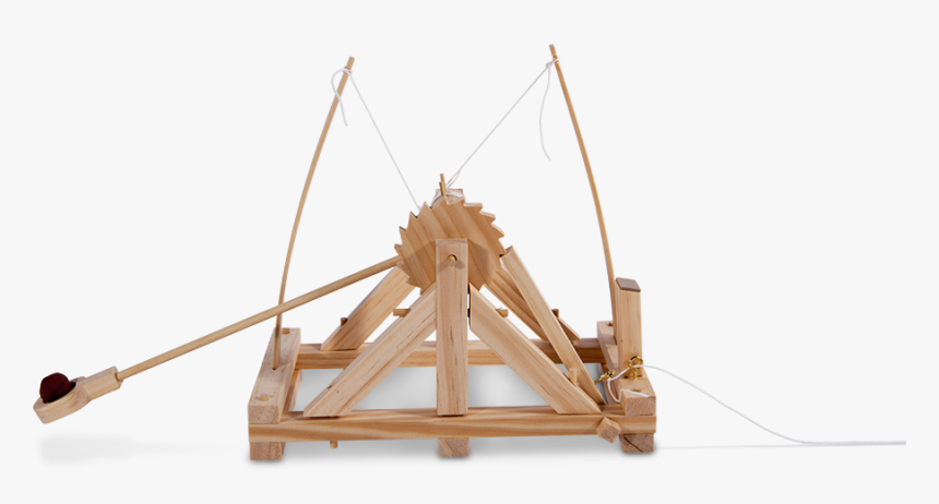 Leonardo Da Vinci Catapult - Da Vinci's Catapult Side View, HD Png ...