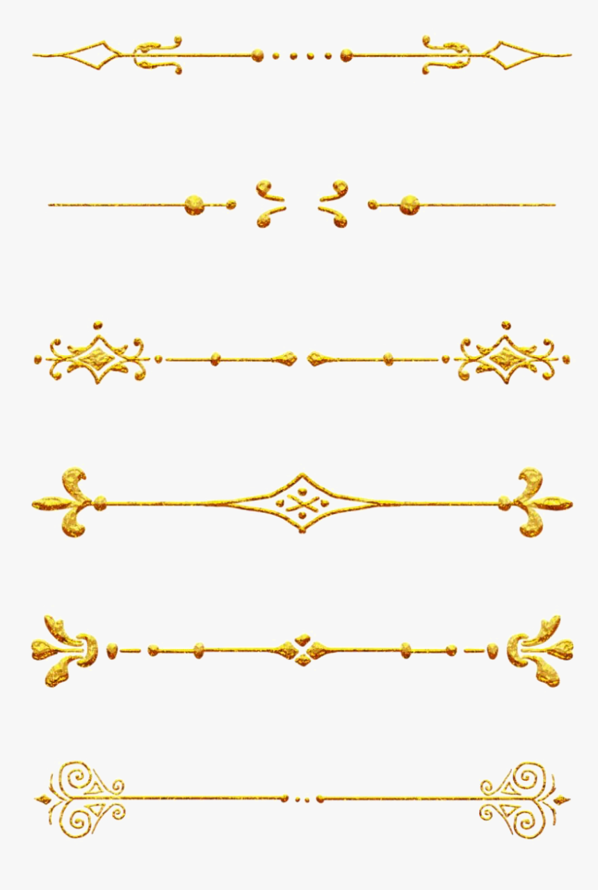 Golden Border Png Clipart - Gold Line Border Png, Transparent Png ...
