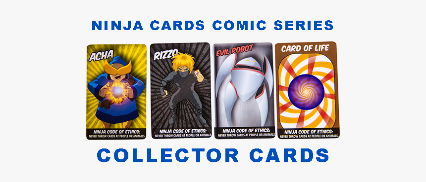 Ninja Cards Comic Series Collector Cards - Graphic Design, HD Png ...