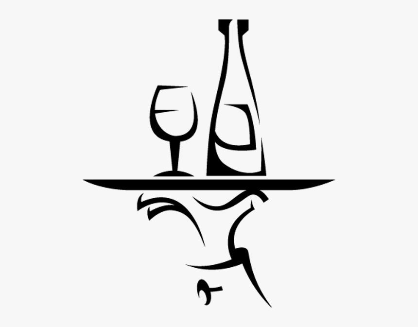 Waiters Tray Wall Sticker - Logo Restaurant Icon Png, Transparent Png ...