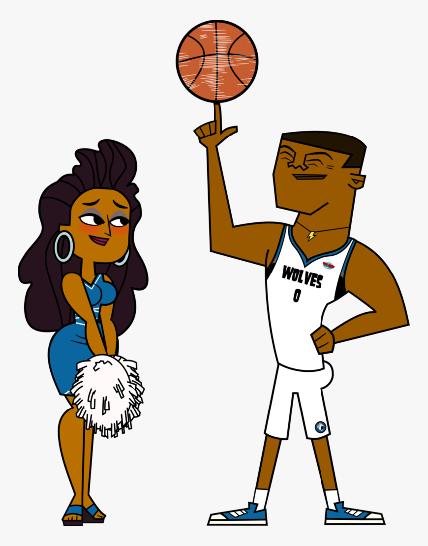 Td Basketball Couple - Total Drama Lightning X Anne Maria, HD Png ...