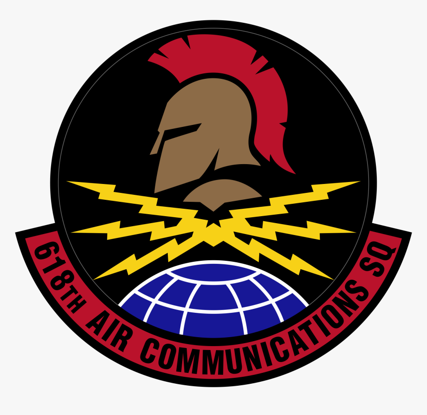 618 Air Communications Squadron Color Emblem - Fighter Squadron, HD Png ...