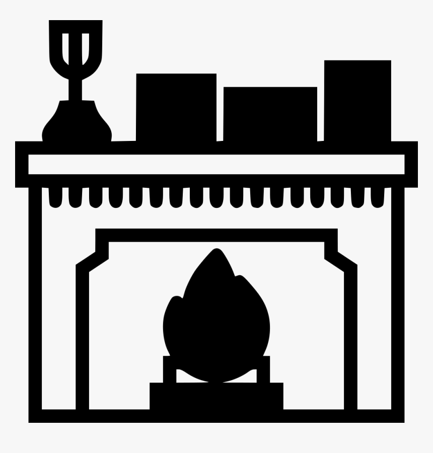 Fireplace - Living Room Icon Png, Transparent Png , Transparent Png ...
