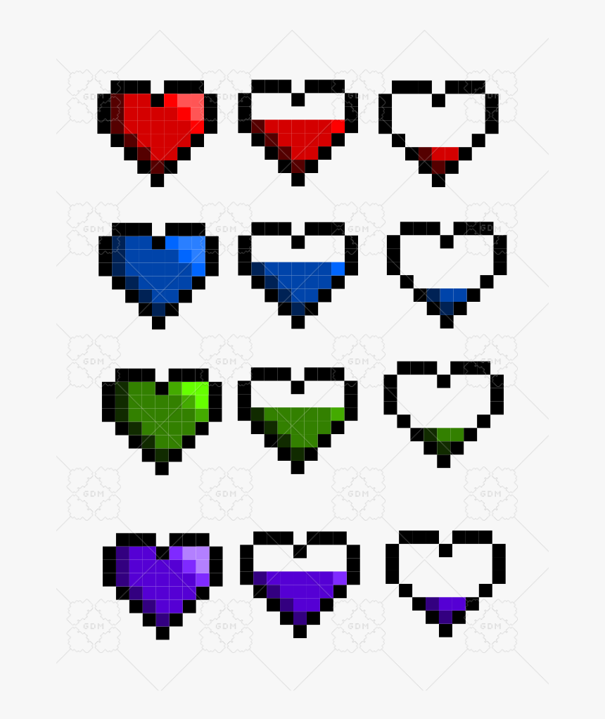 Sample File - Pixel Heart Game, HD Png Download , Transparent Png Image ...