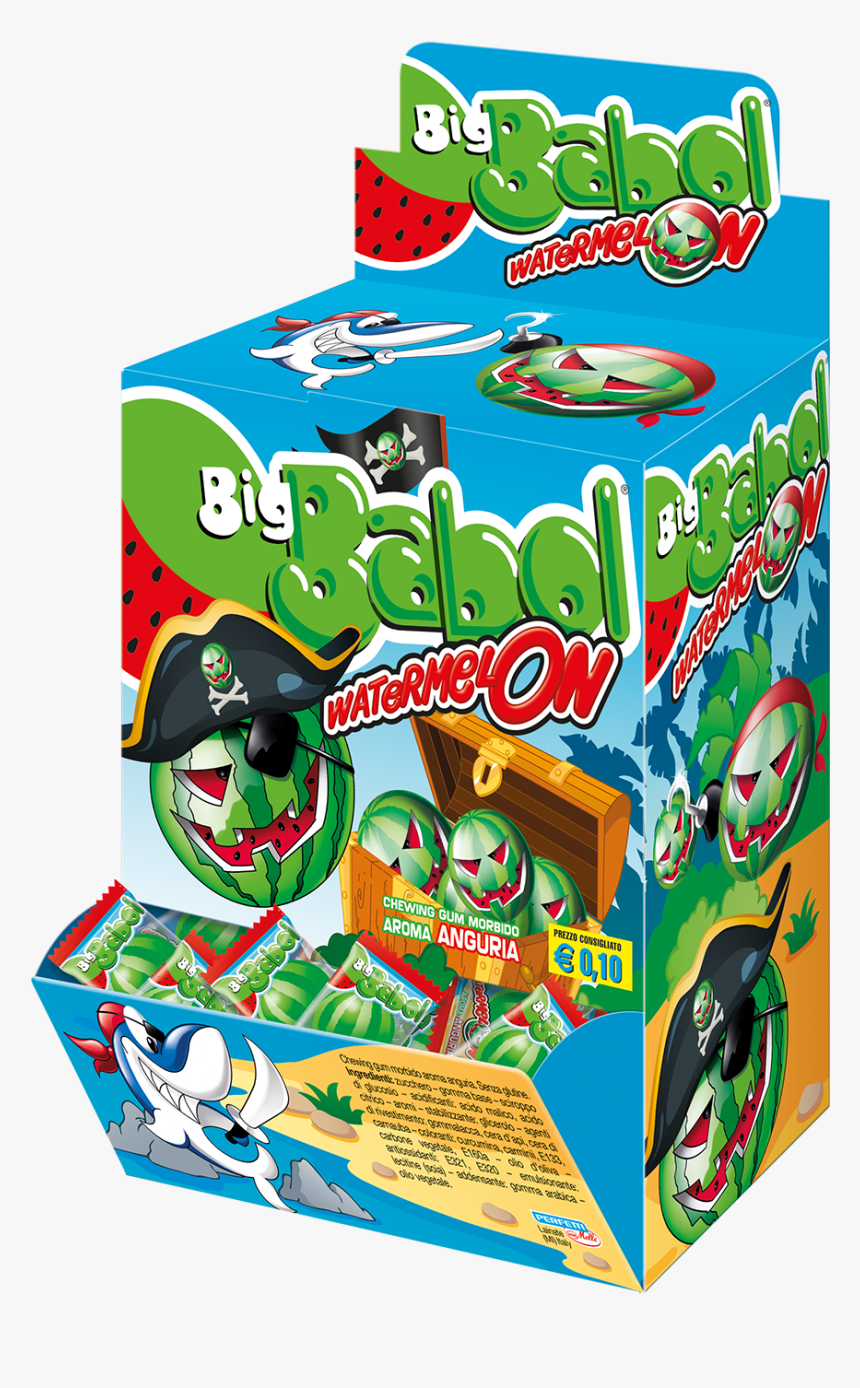 Big Babol Chewing Gum Watermelon 200 Pz - Big Babol, HD Png Download ...
