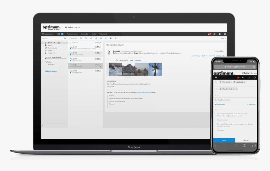 Optimum Email, HD Png Download , Transparent Png Image - PNGitem