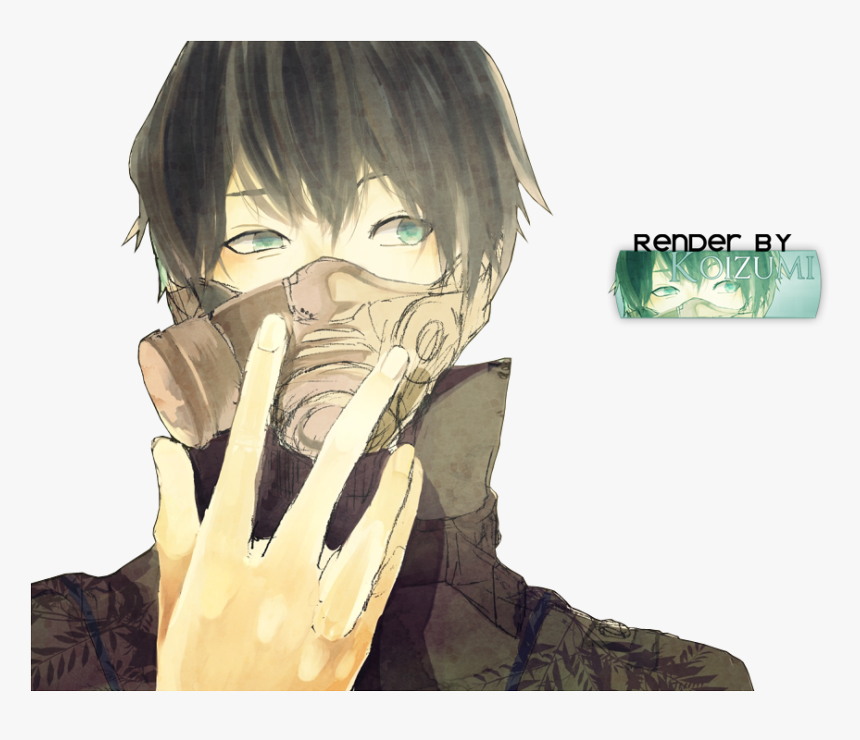 Anime Boy With Mask Clipart - Anime Gas Mask Guy, HD Png Download ...