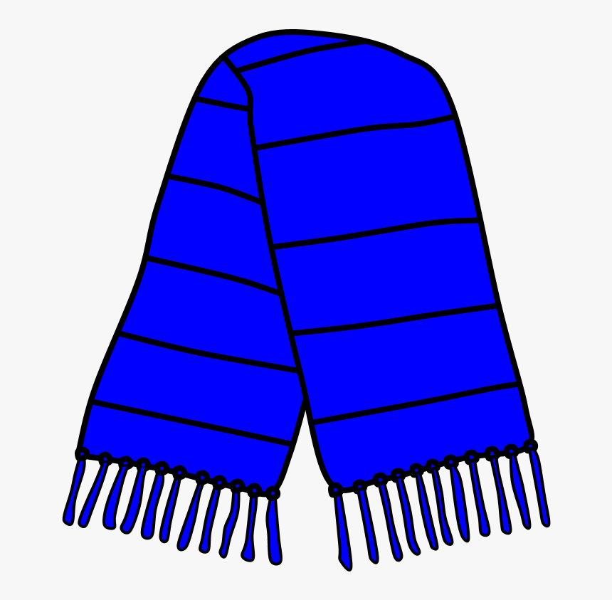 Scarf, Fringe, Blue - Scarf Fringe Clip Art, HD Png Download ...