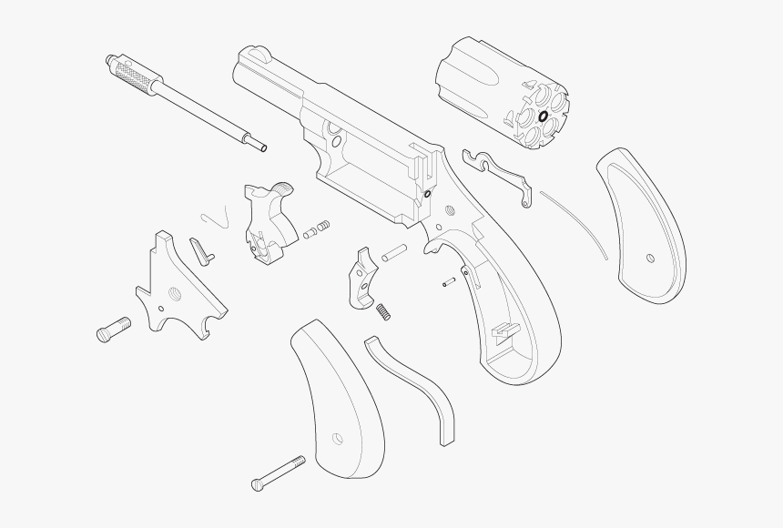 Exploded View Of Gun, HD Png Download , Transparent Png Image - PNGitem