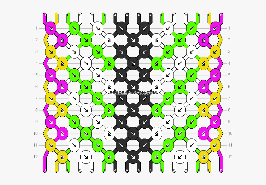 Normal Pattern - Friendship Bracelet Patterns M, HD Png Download ...