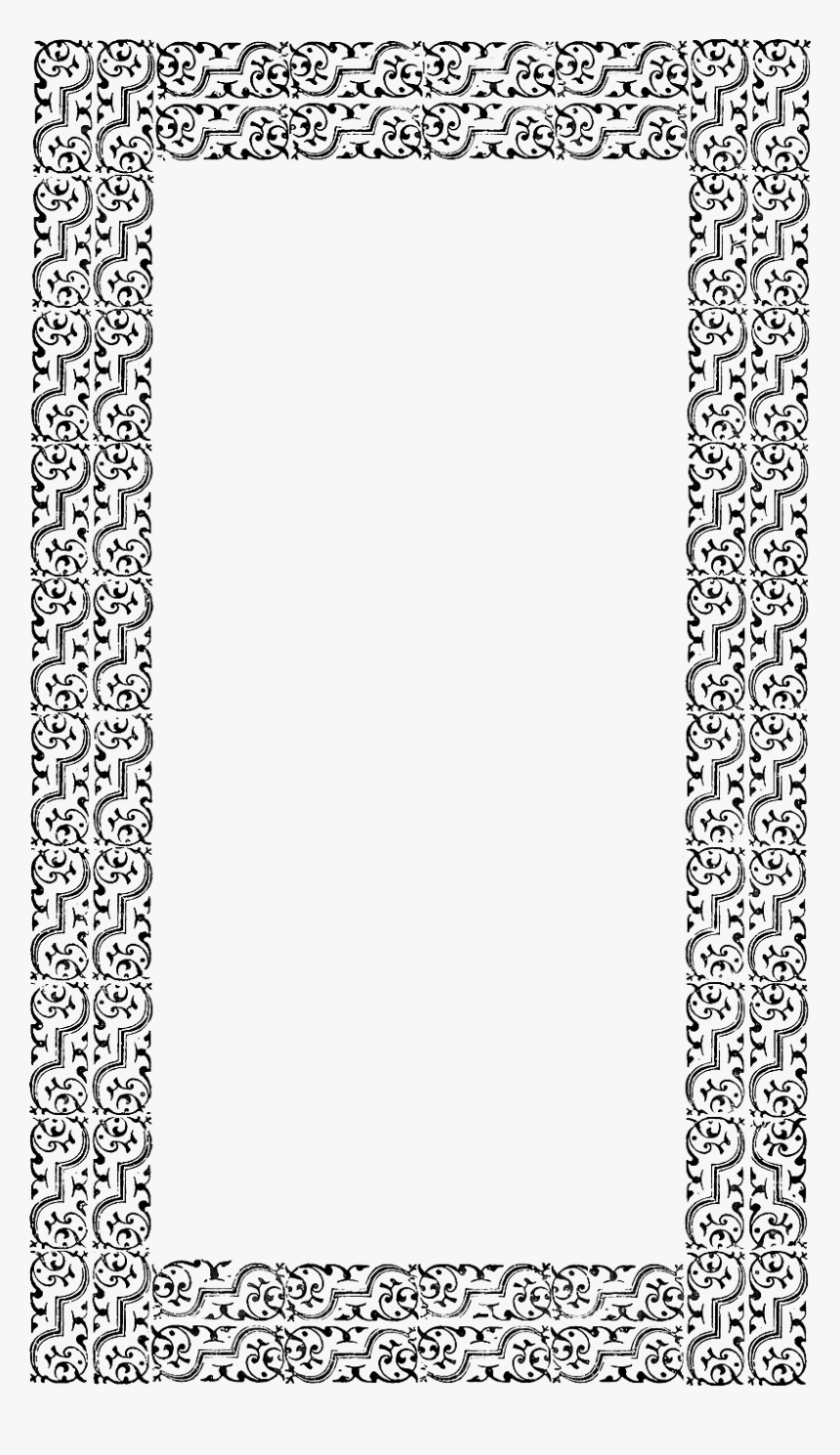 Barnfield S Poems Border Page 041 - Monochrome, HD Png Download ...