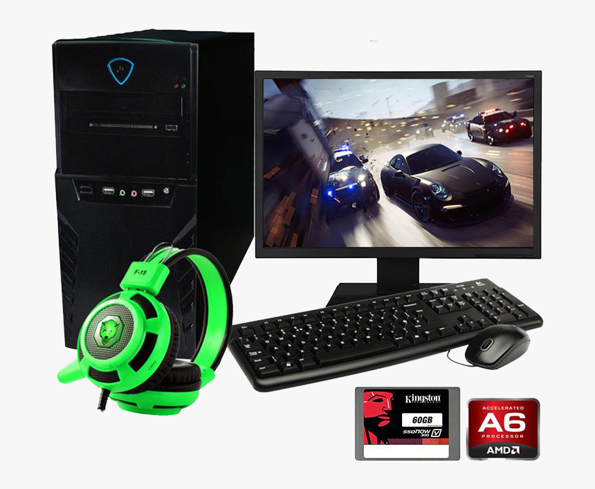 Amd A8 Computer Set, HD Png Download , Transparent Png Image - PNGitem